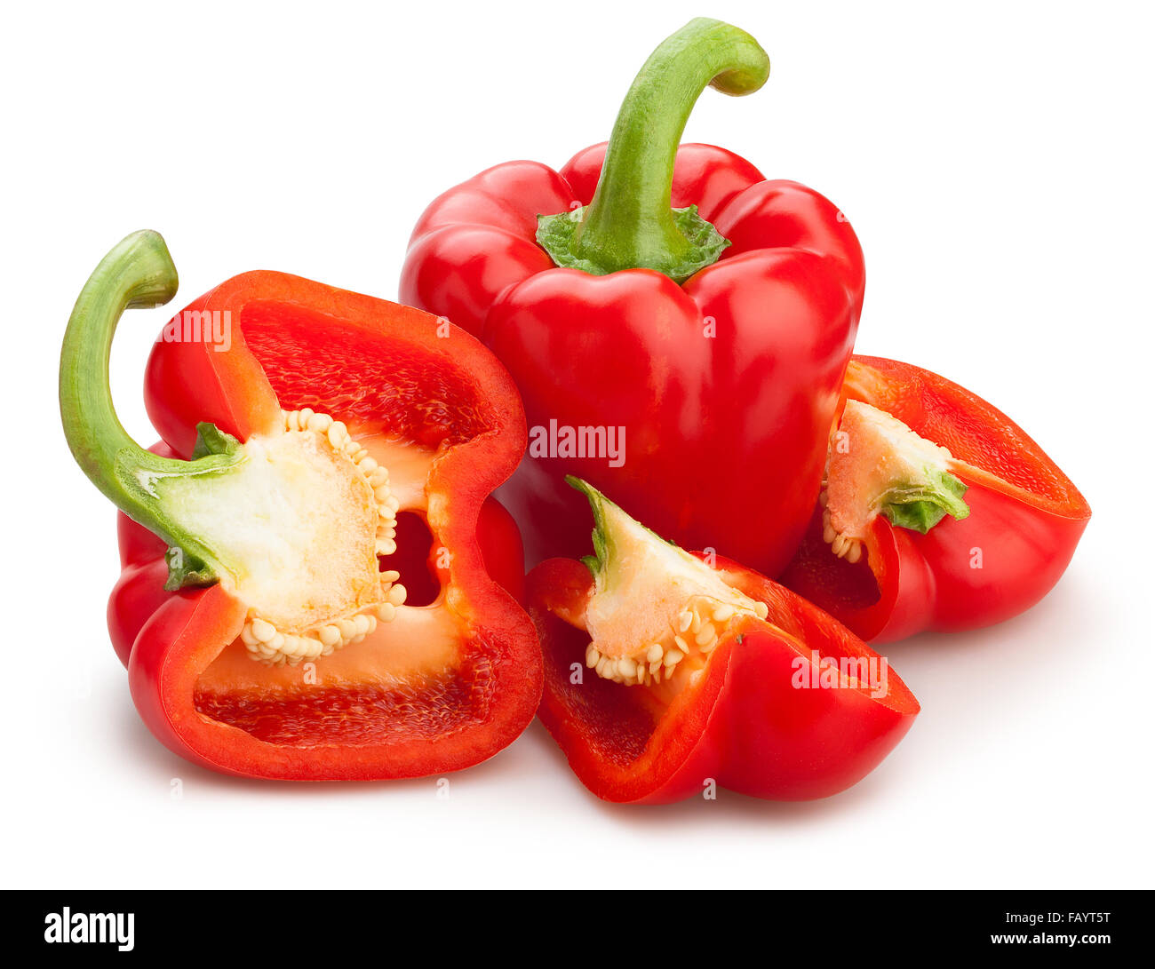 Bell pepper slice Cut Out Stock Images & Pictures - Alamy