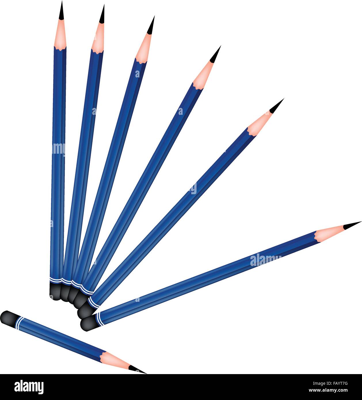 Art Supply, Stack of Sharpened Detailed Pencils for Writing or Sketch ...