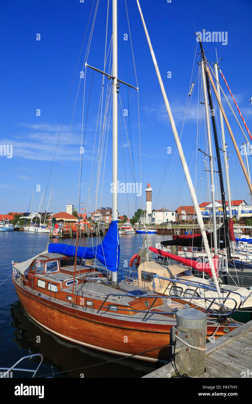 Poel island, Timmendorf harbour, sailing boats, Baltic Sea, Mecklenburg ...