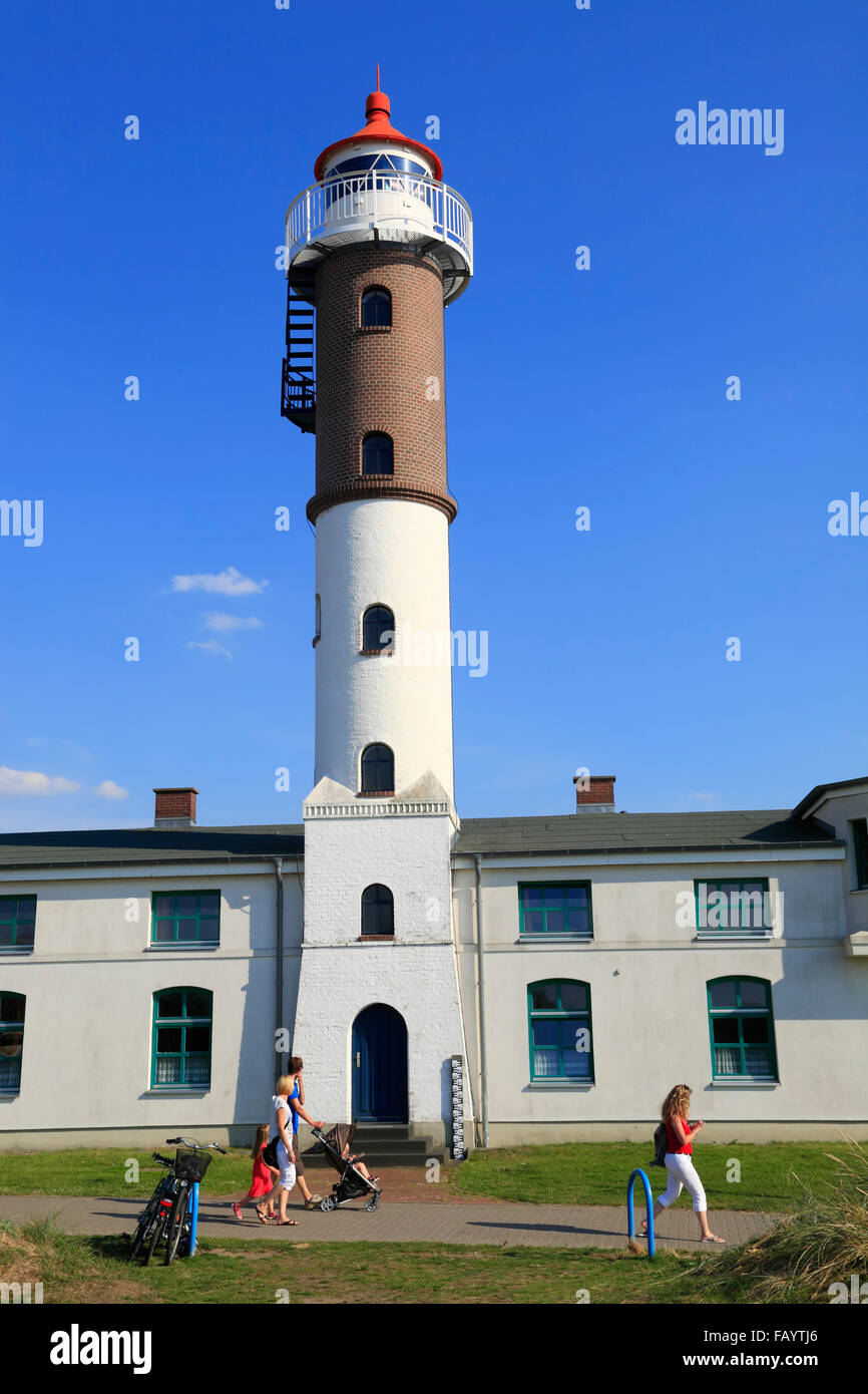 Poel island Timmendorf, lighthouse, Baltic Sea, Mecklenburg Western ...