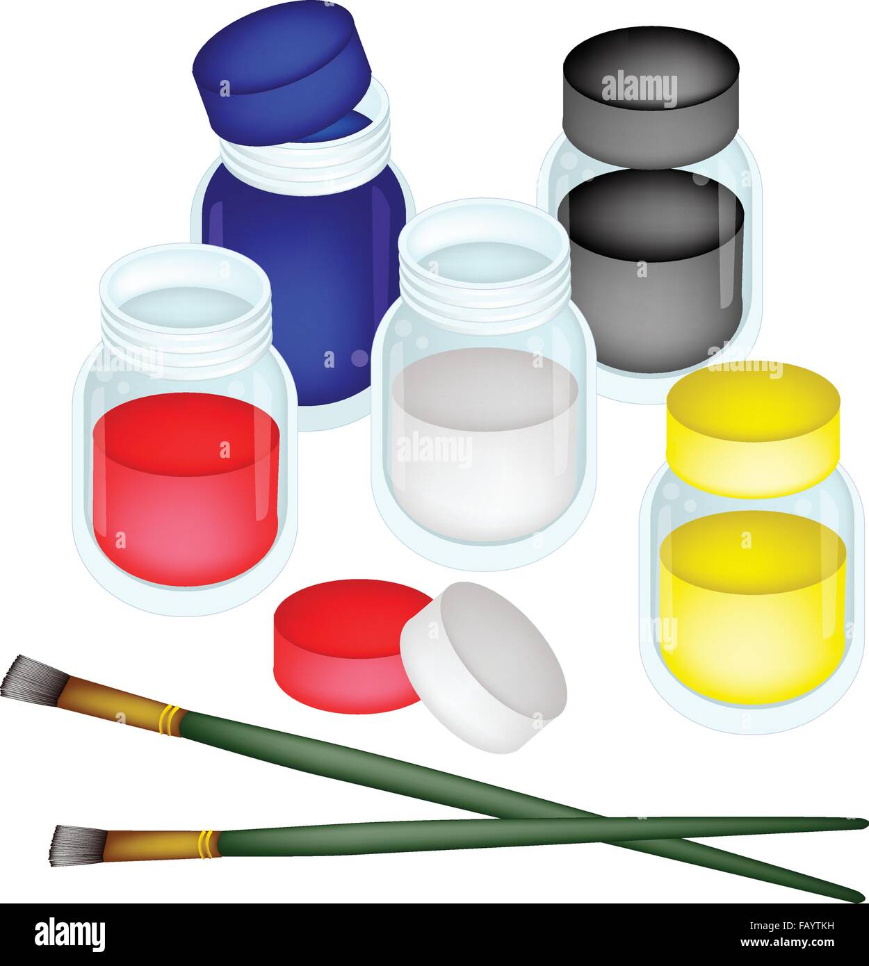 Five jars Stock Vector Images - Alamy