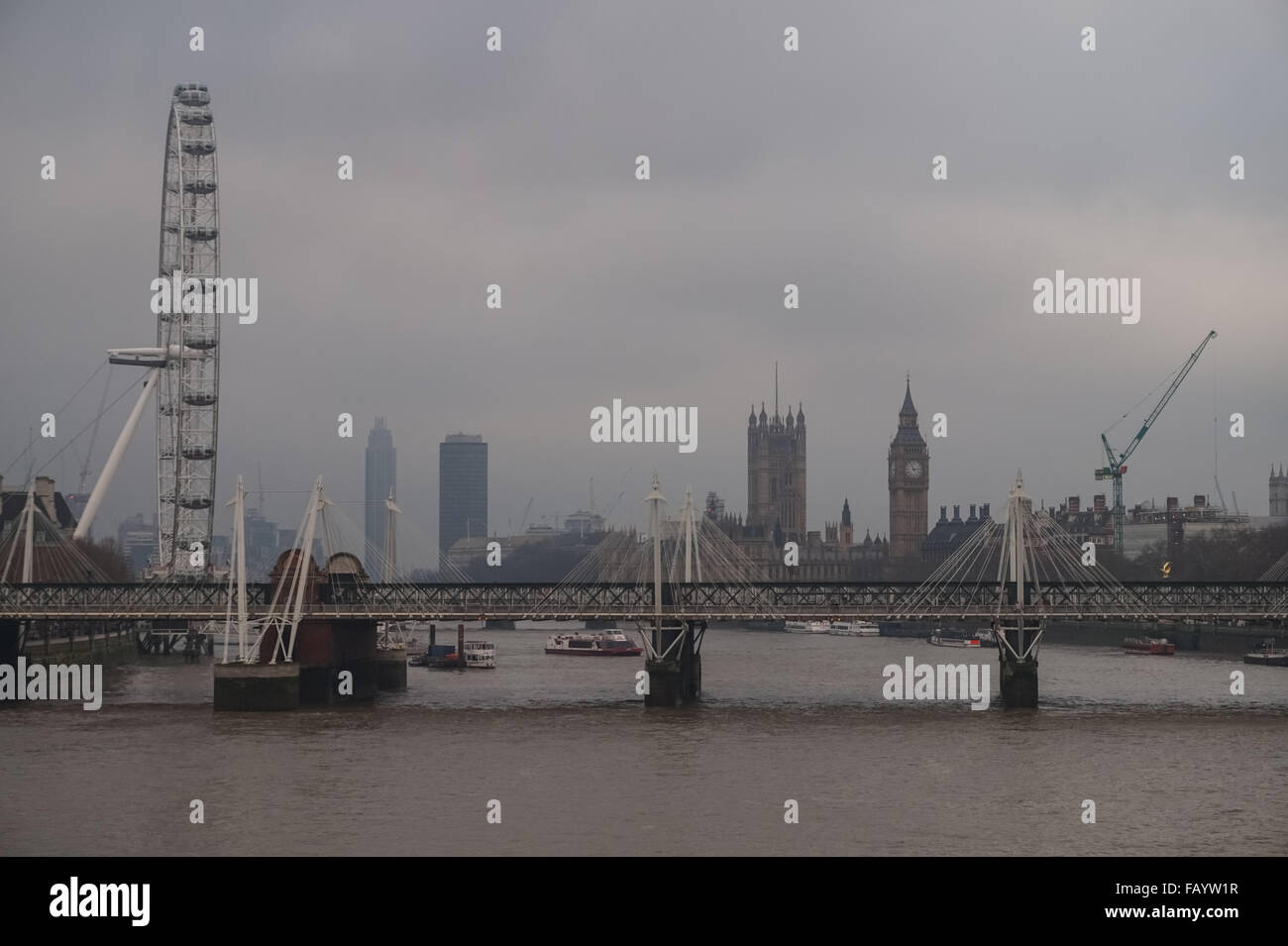 Fog in London, England United Kingdom UK Stock Photo - Alamy