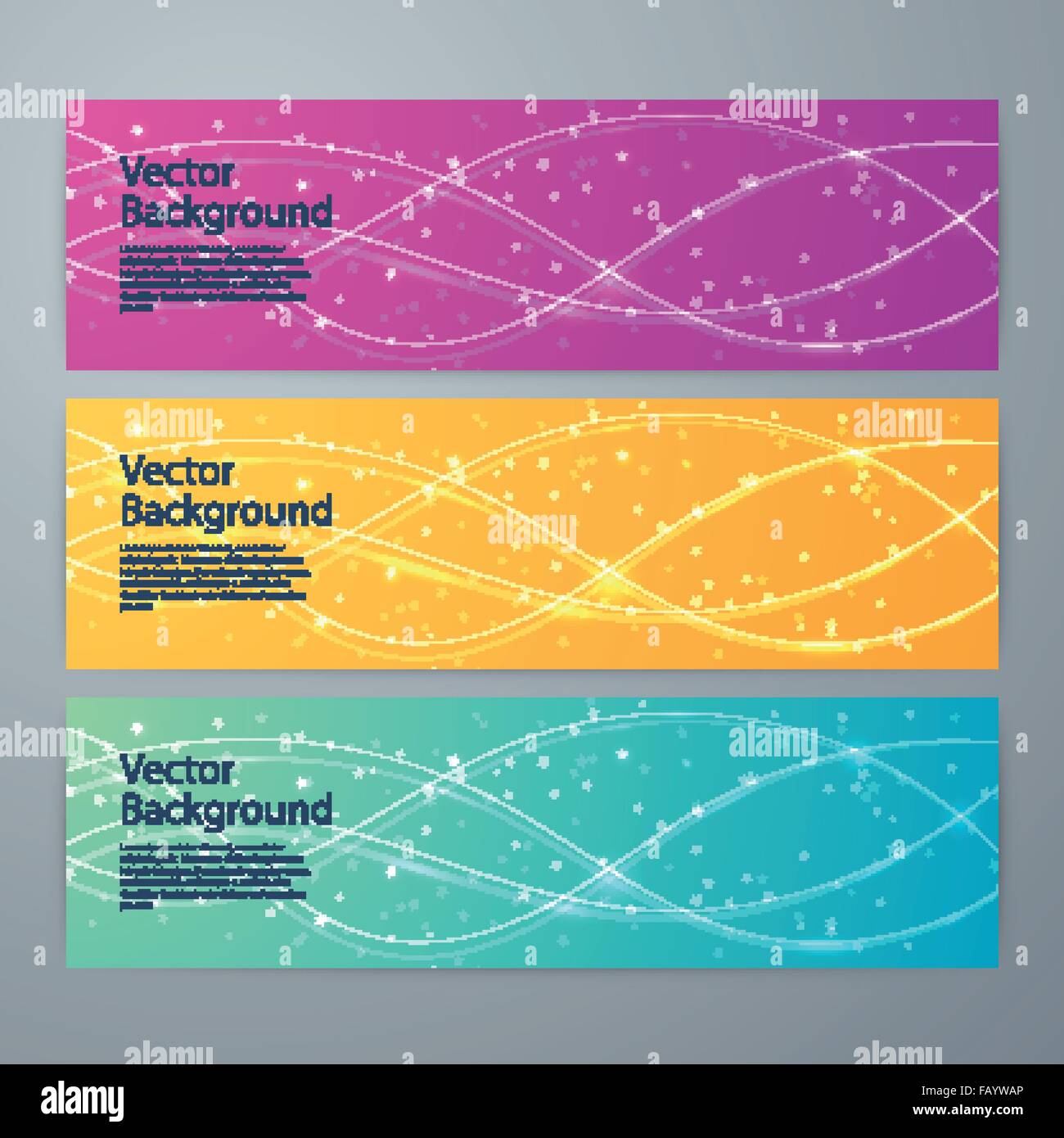 Vector illustration of abstract shiny banner Stock Vector Image & Art ...