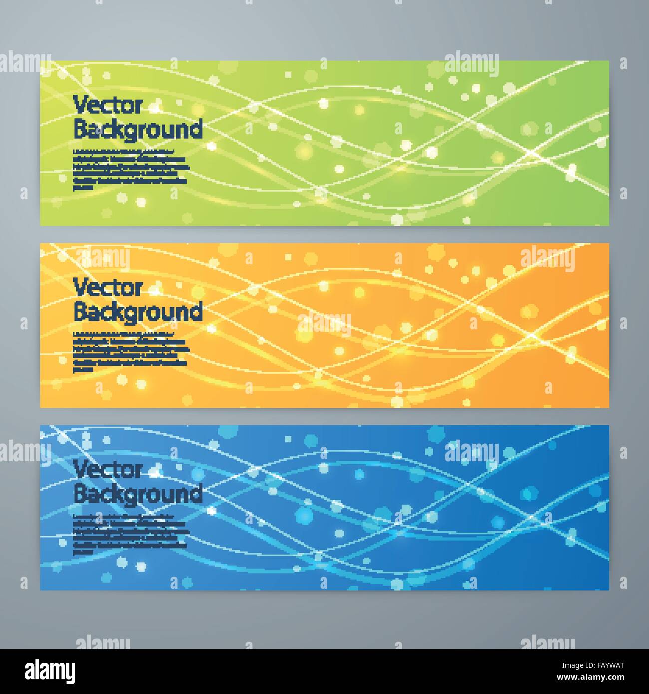 Vector illustration of abstract shiny banner Stock Vector Image & Art ...