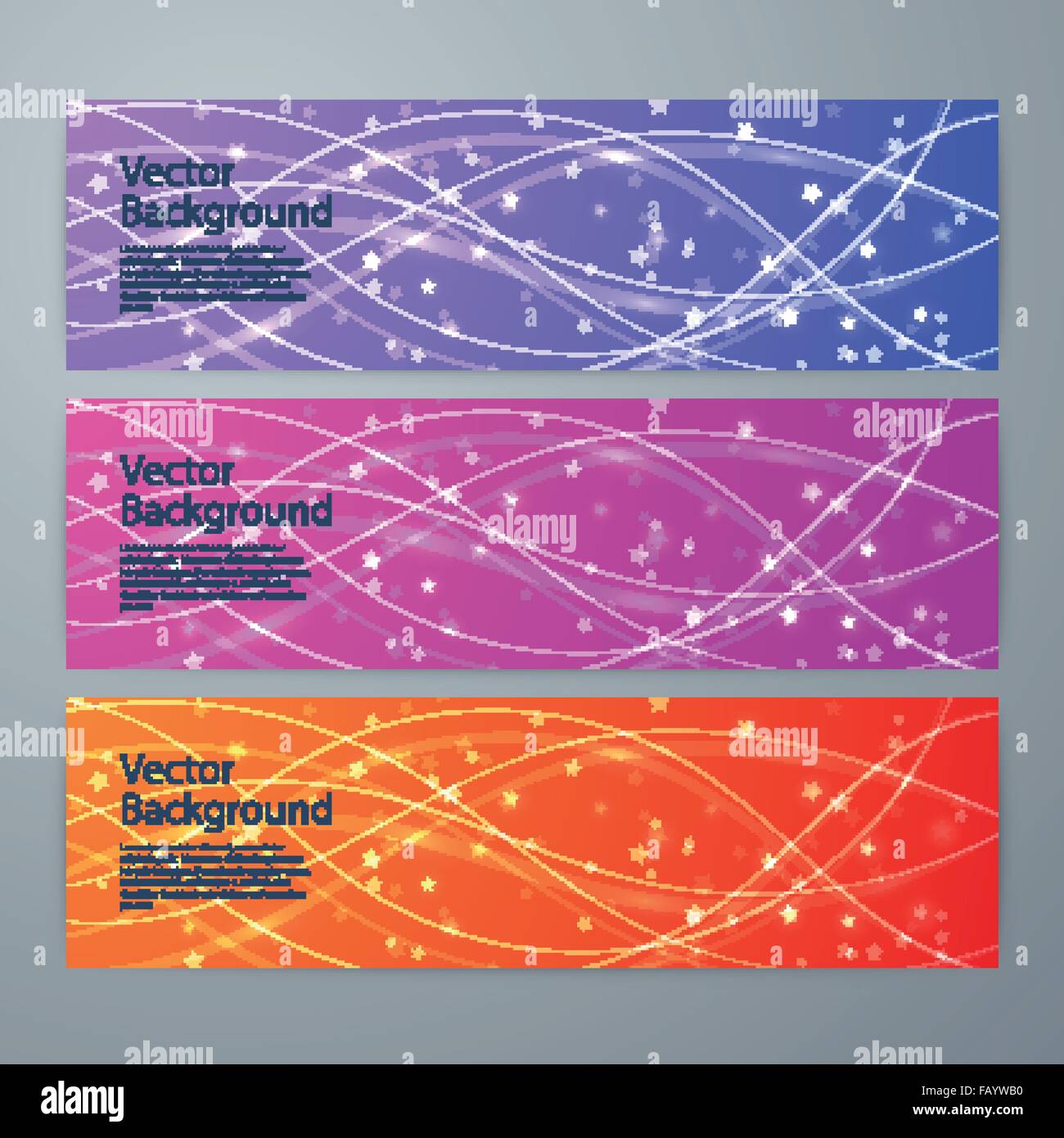 Vector illustration of abstract shiny banner Stock Vector Image & Art ...