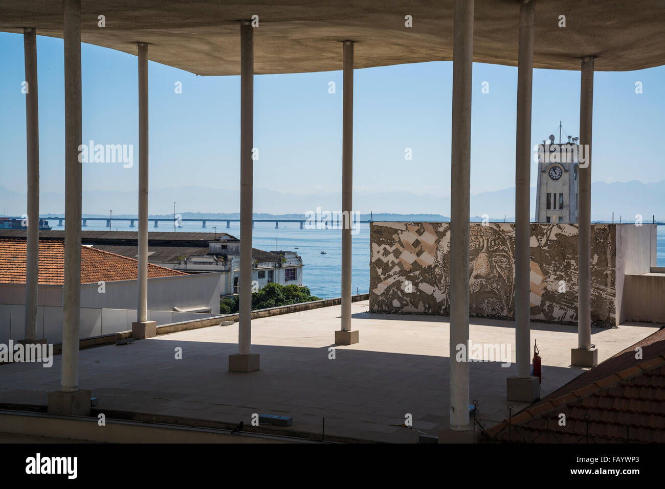 Roof terrace, Art Museum of Rio, Museu de Arte do Rio, MAR, Rio de ...