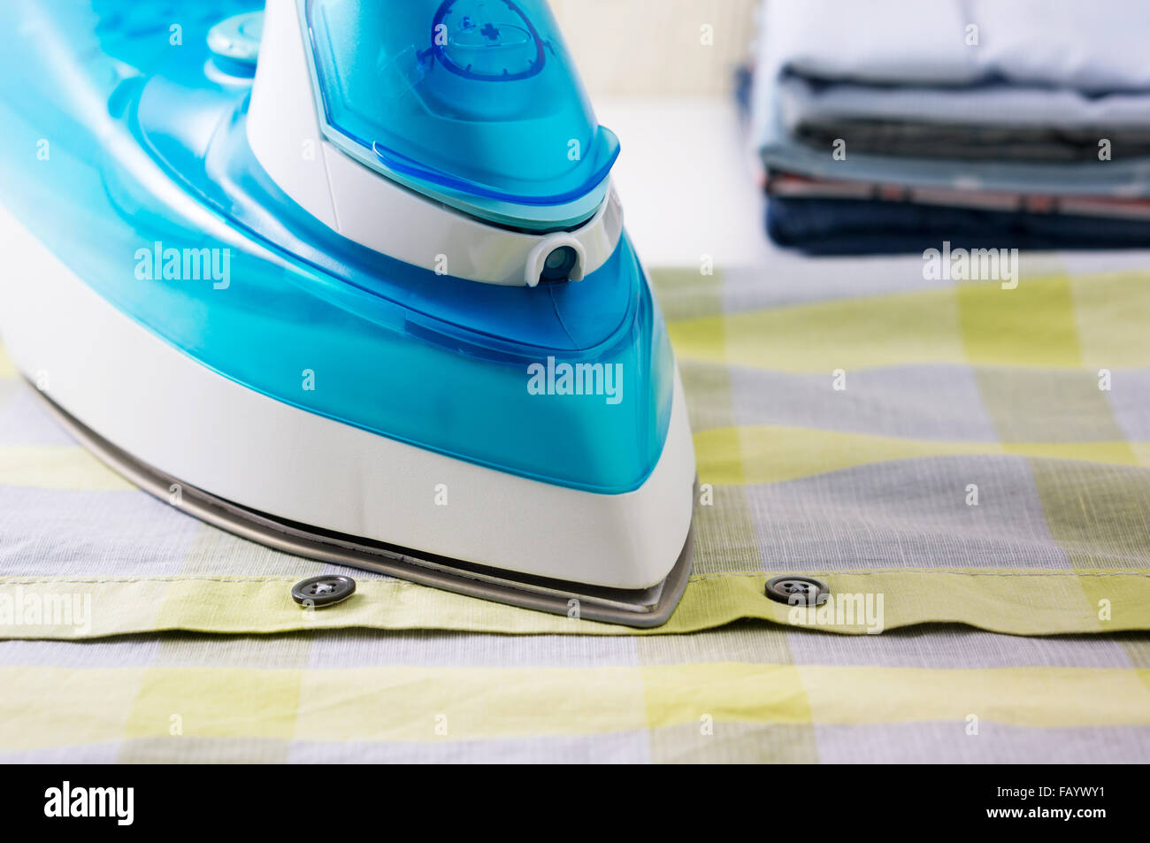 Ironing white shirt hi-res stock photography and images - Alamy