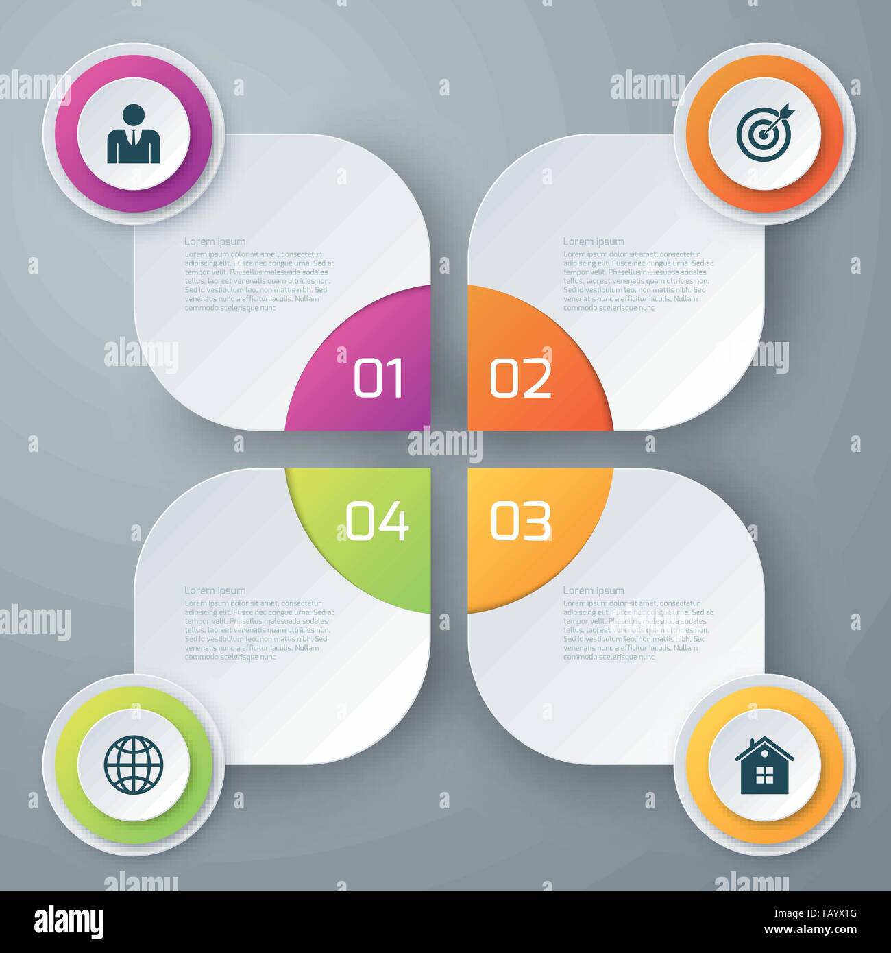 Vector illustration infographics four options Stock Vector Image & Art ...