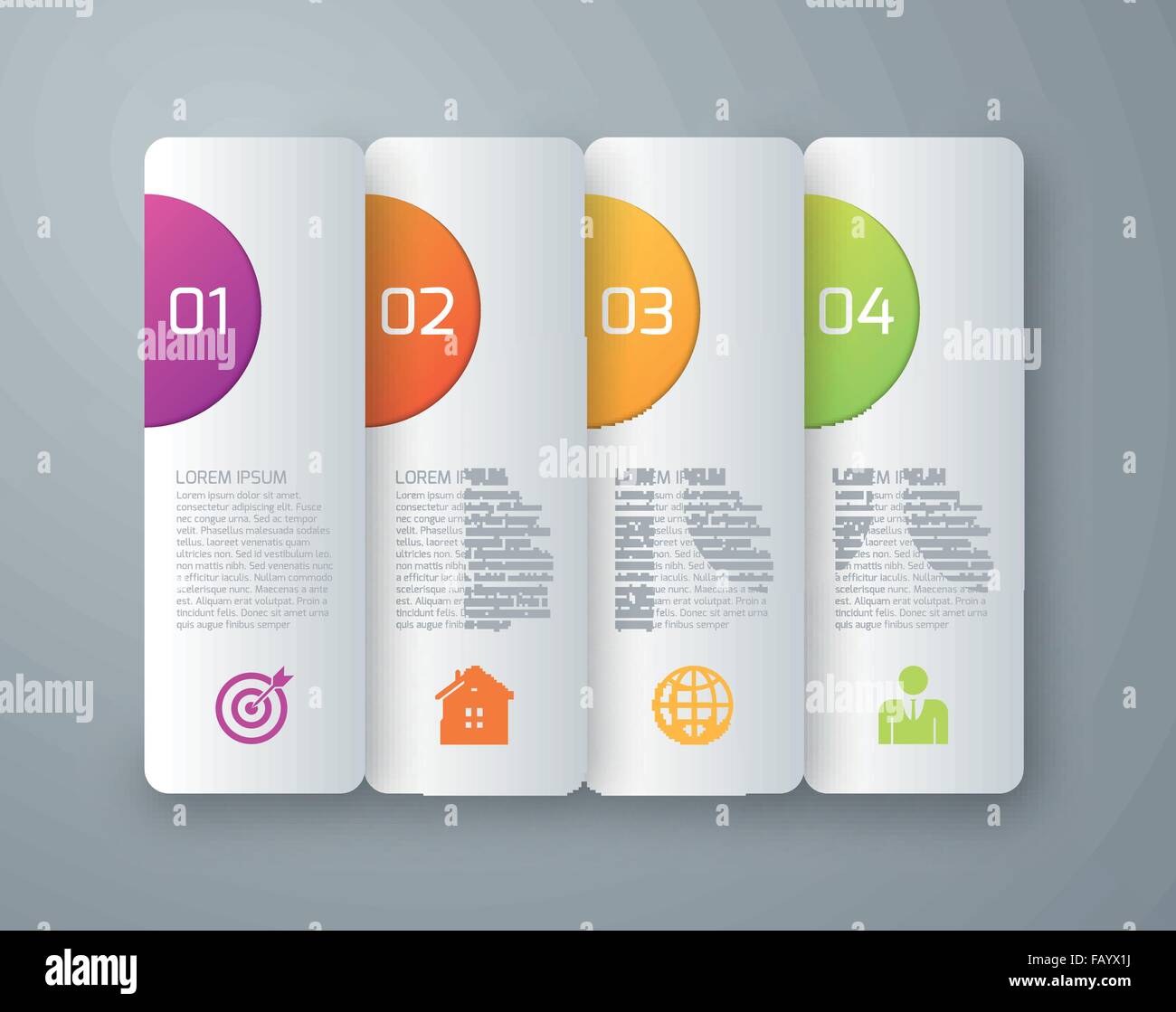 Vector illustration infographics four options Stock Vector Image & Art ...