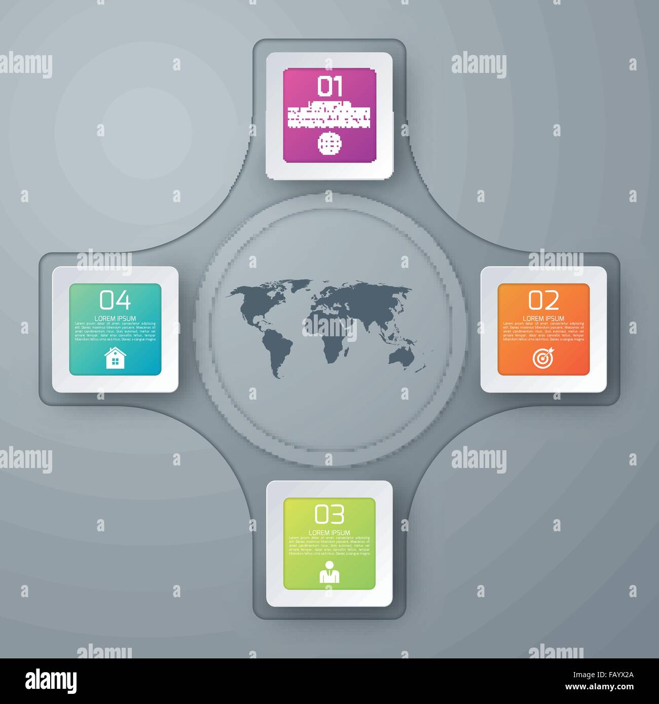 Vector illustration infographics four options Stock Vector Image & Art ...