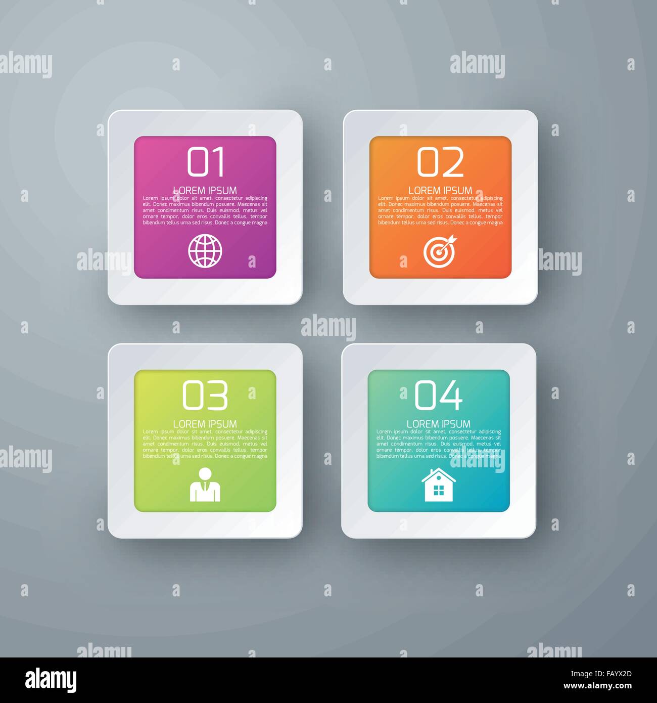 Vector illustration infographics four options Stock Vector Image & Art ...