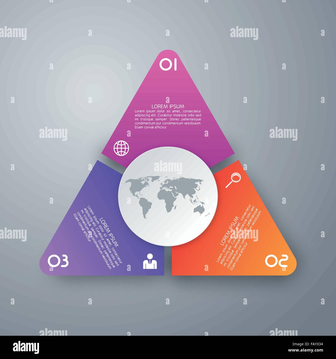 Vector illustration infographics three options Stock Vector Image & Art ...