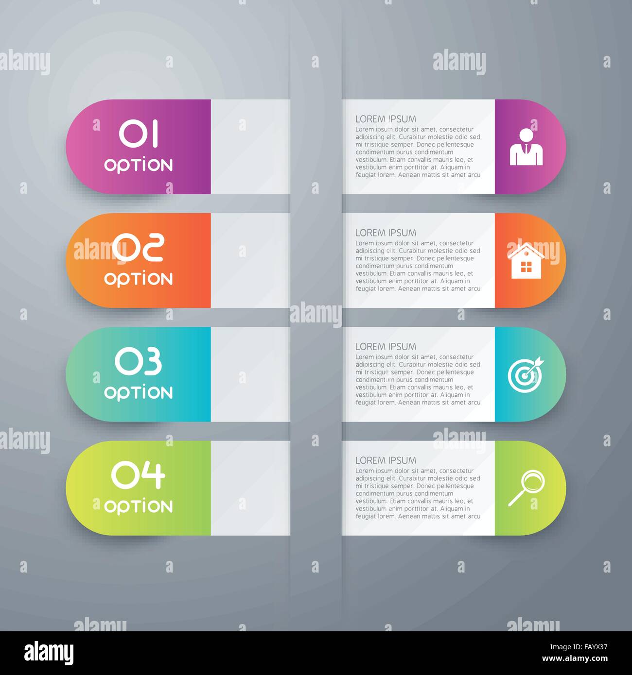 Vector illustration infographics four options Stock Vector Image & Art ...