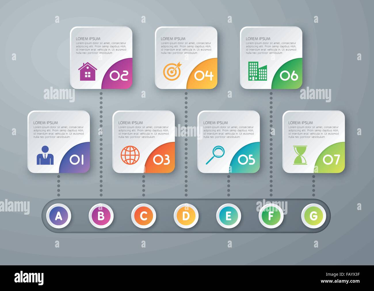 Vector illustration infographic timeline Stock Vector Image & Art - Alamy