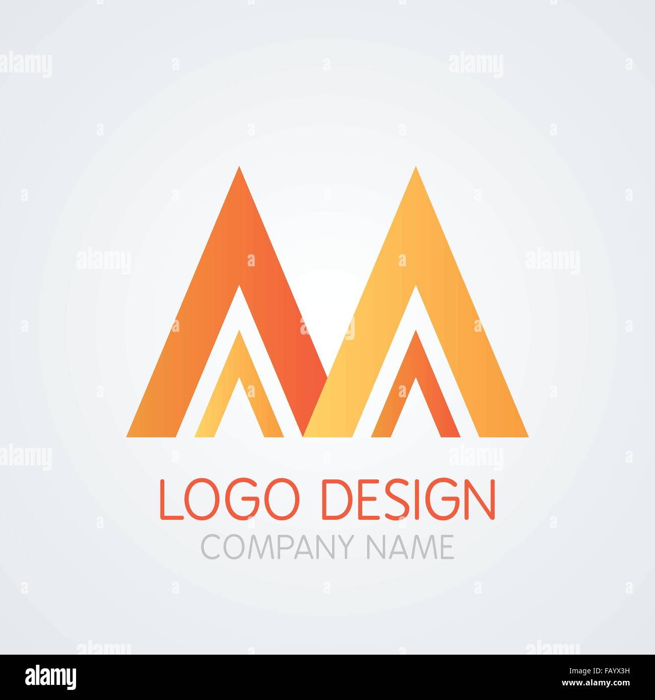 Vector illustration of logo design letter M Stock Vector Image & Art ...