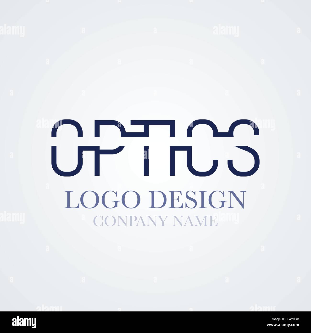 Vector illustration of logo design optics Stock Vector Image & Art - Alamy