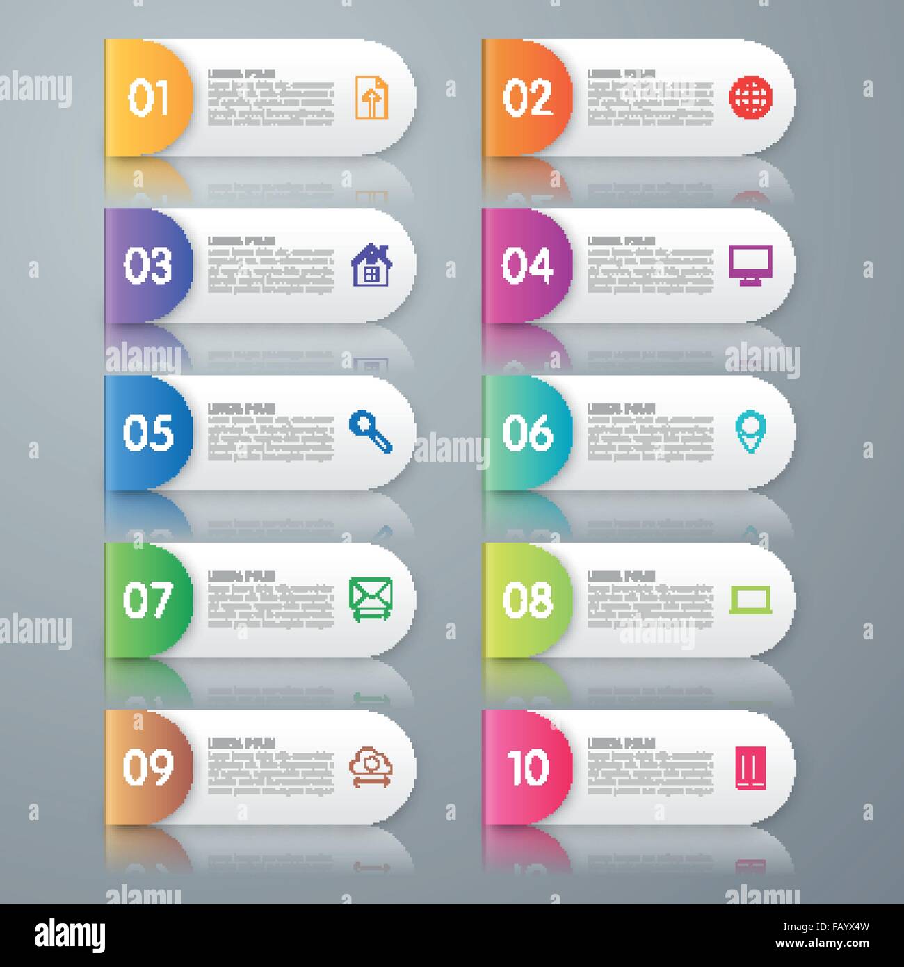 Vector illustration infographics ten options Stock Vector Image & Art ...