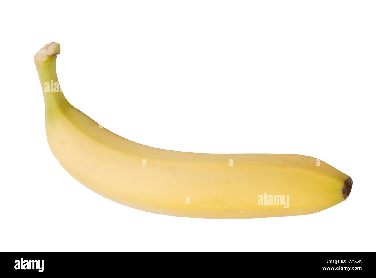 Yellow Banana Isolated Stock Photo - Alamy