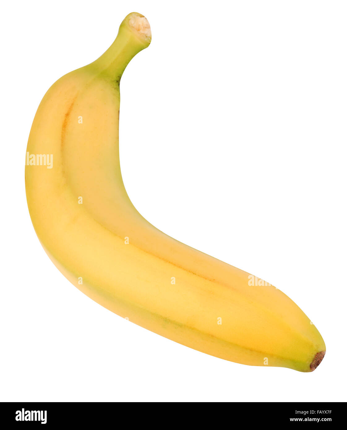 Yellow Banana Isolated Stock Photo - Alamy