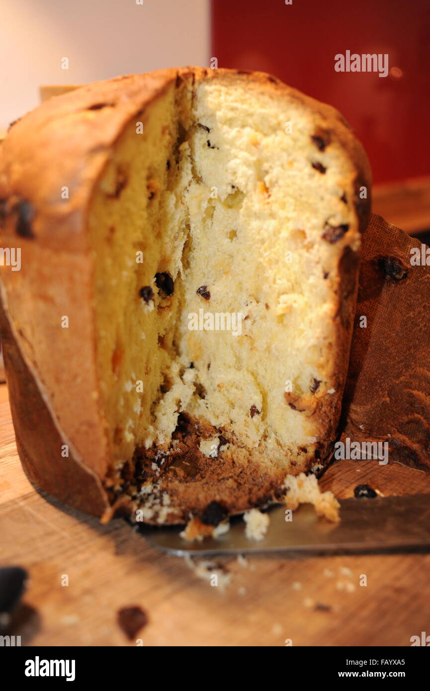 Panettone is a type of sweet bread loaf originally from Milan Italy ...