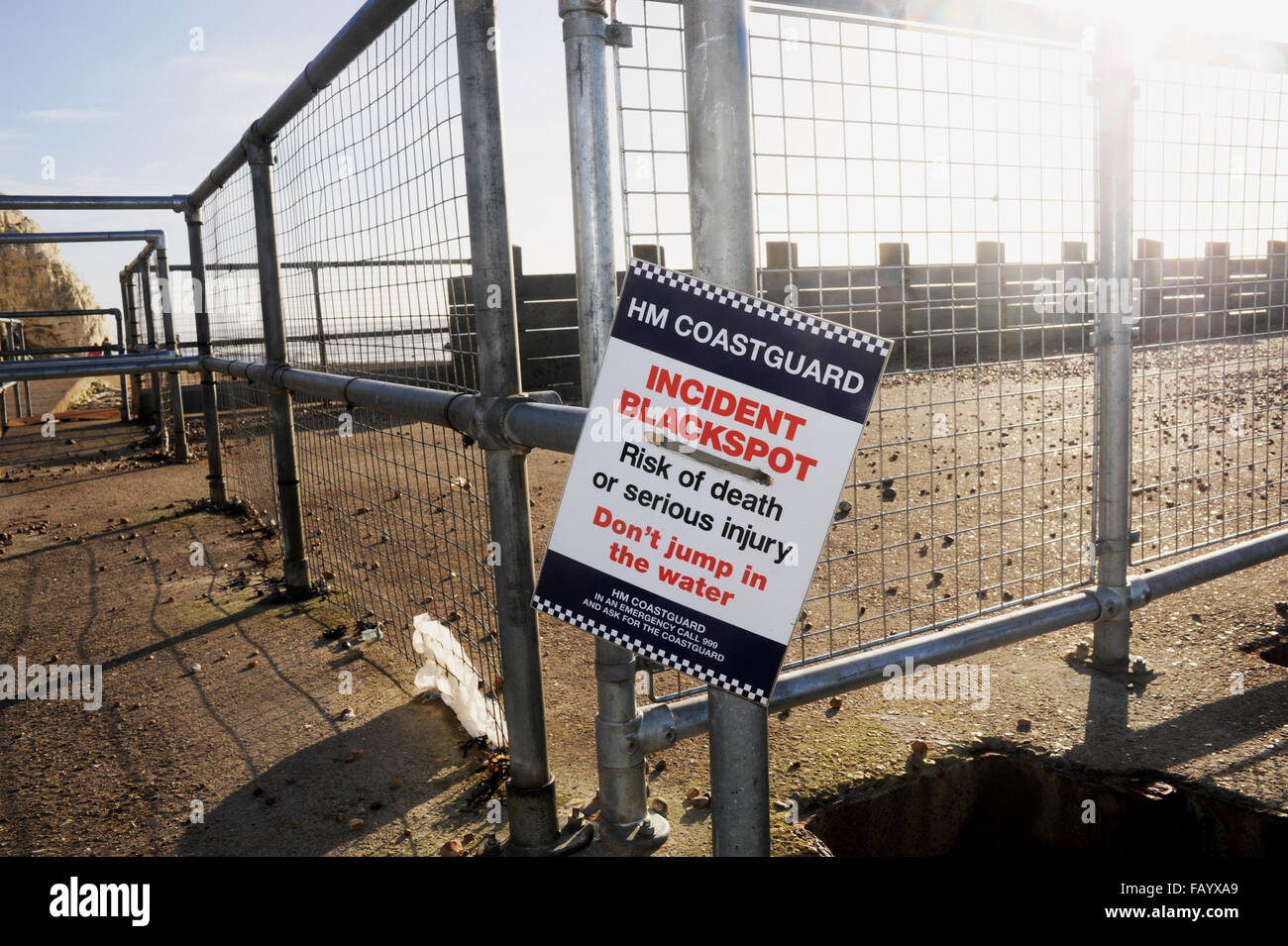 Coastguard danger sign hi-res stock photography and images - Alamy