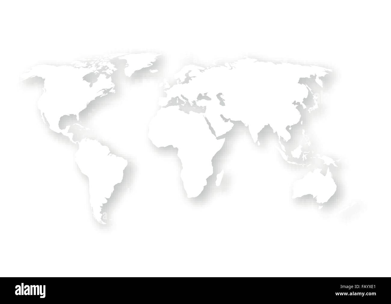 Vector illustration of a paper map the world Stock Vector Image & Art ...
