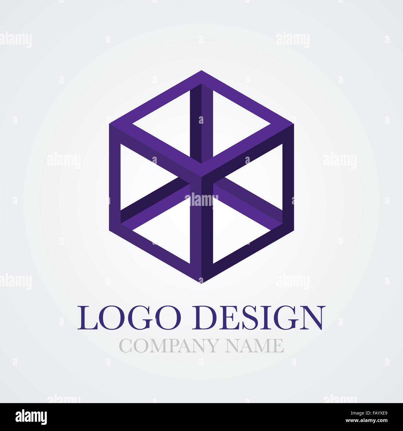 Vector illustration of cube logo Stock Vector Image & Art - Alamy