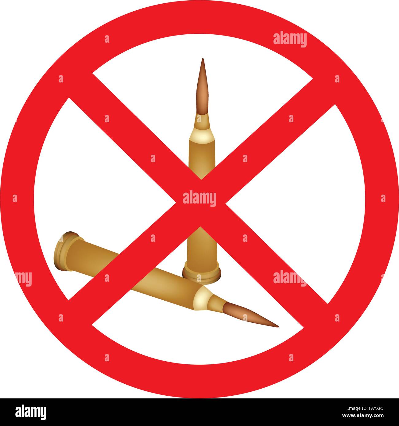 Rifle projectiles Stock Vector Images - Alamy