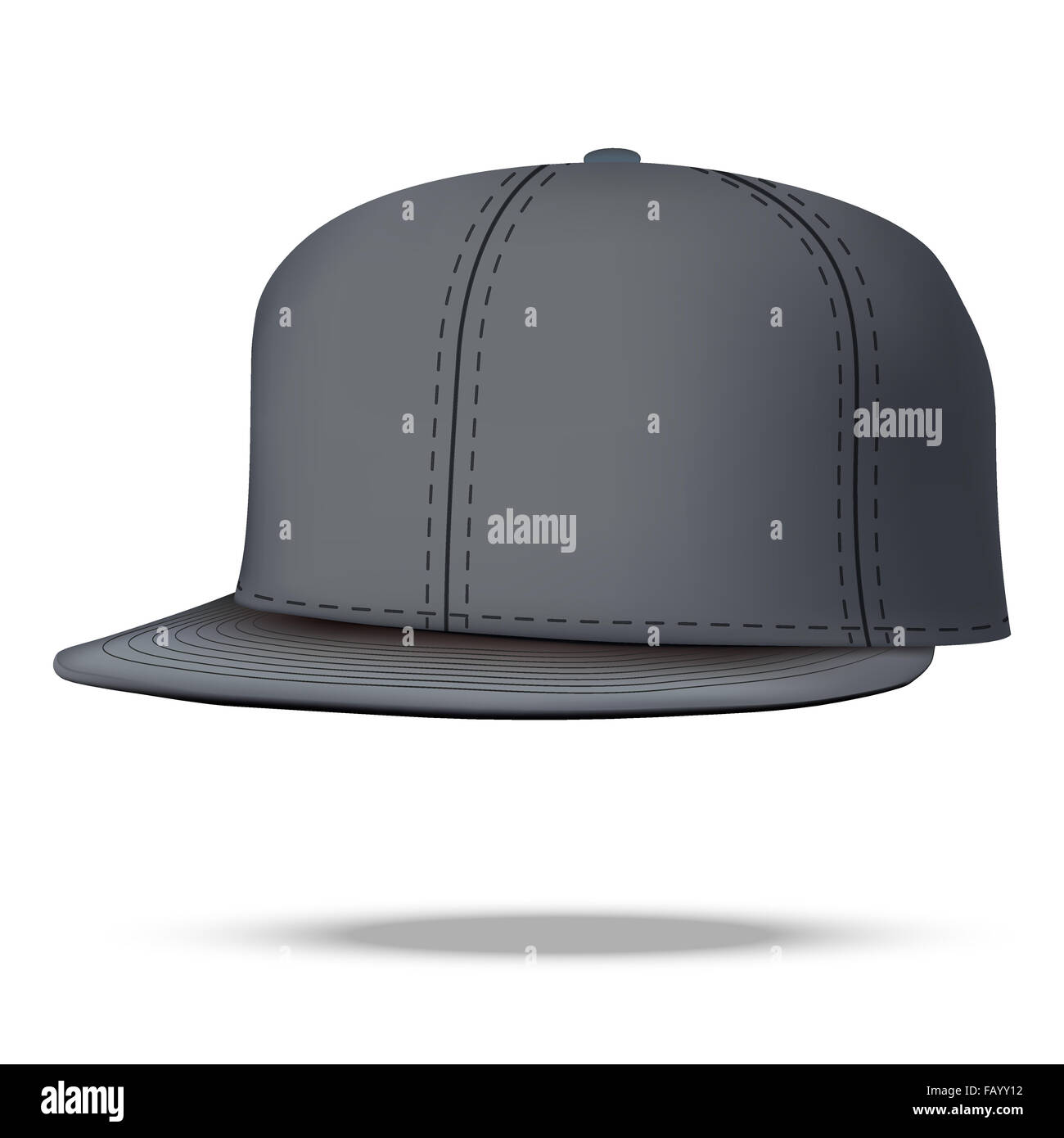 Layout of Male black rap cap. illustration Stock Photo - Alamy