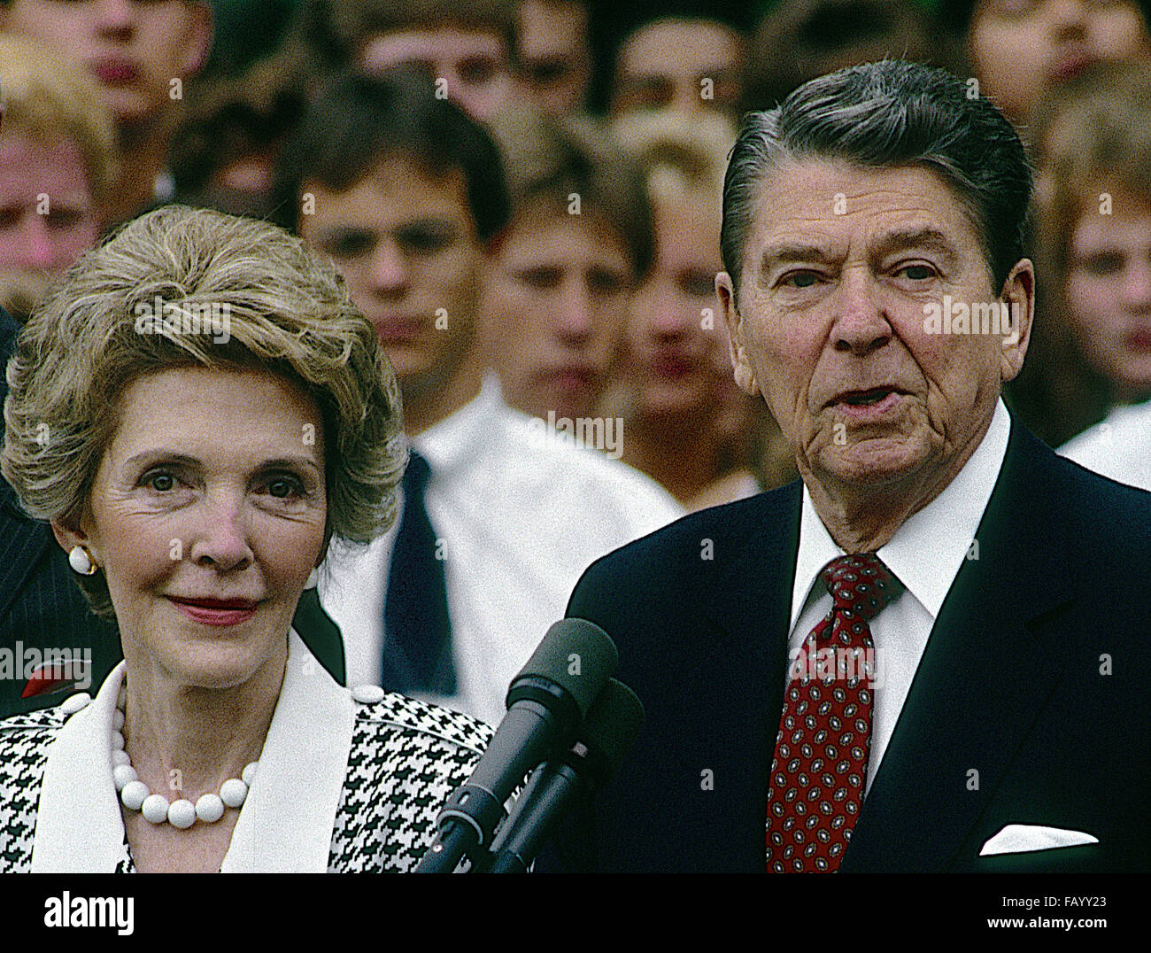 Washington, DC., USA, 3rd, June, 1987 President Ronald Reagan and First ...