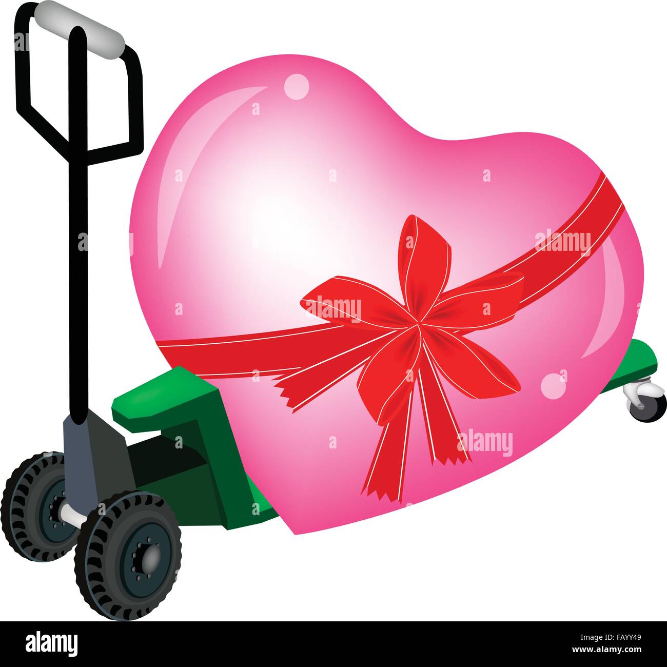 Fork pallet trolley Stock Vector Images - Alamy