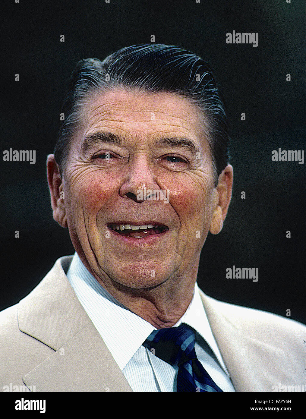 Washington, DC., USA, 13th September, 1984 President Ronald Reagan has ...