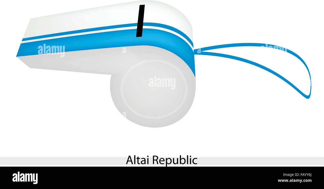 An Illustration of White and Light Blue Stripe of Altai Republic Flag ...