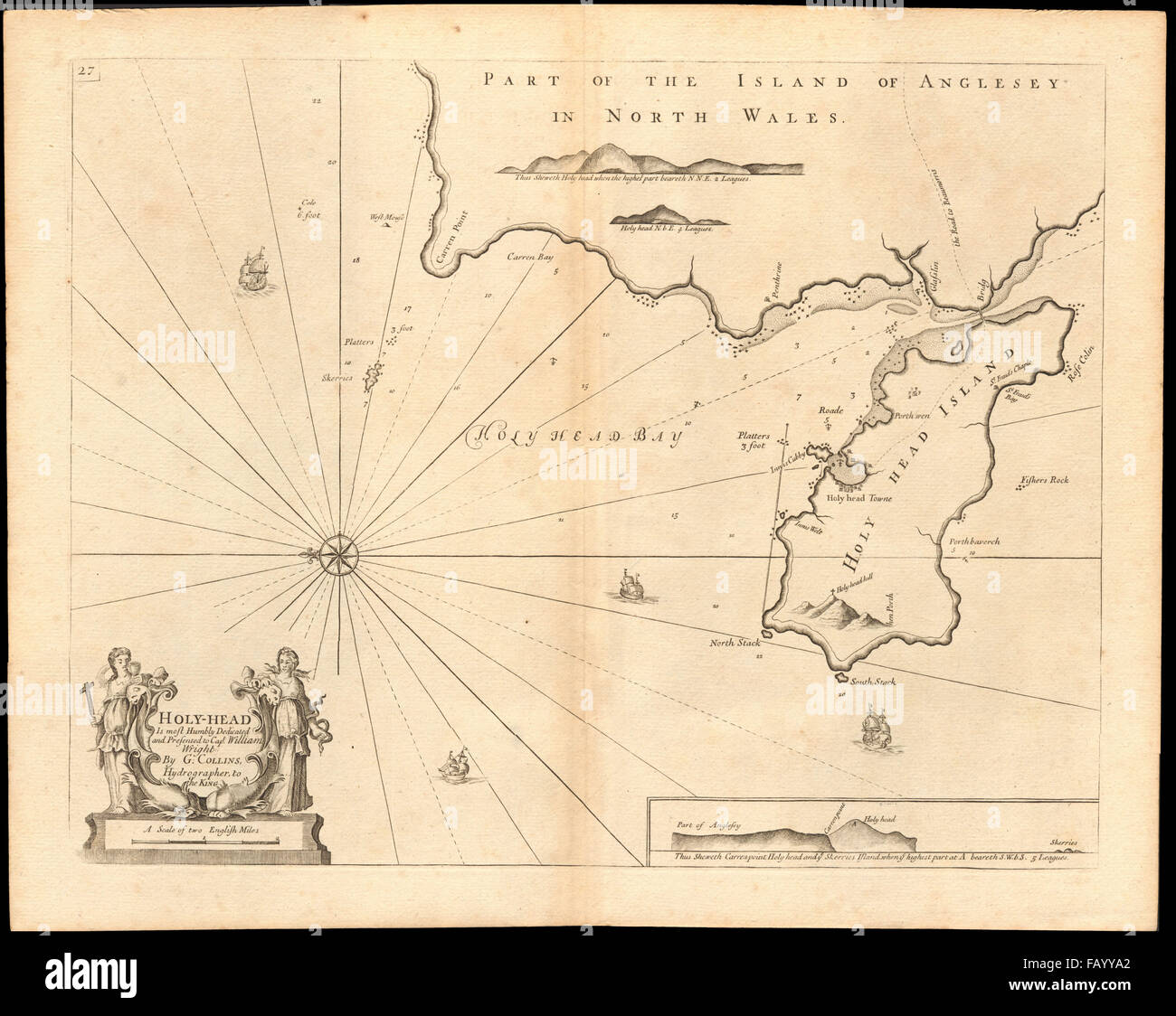 Holyhead map hi-res stock photography and images - Alamy