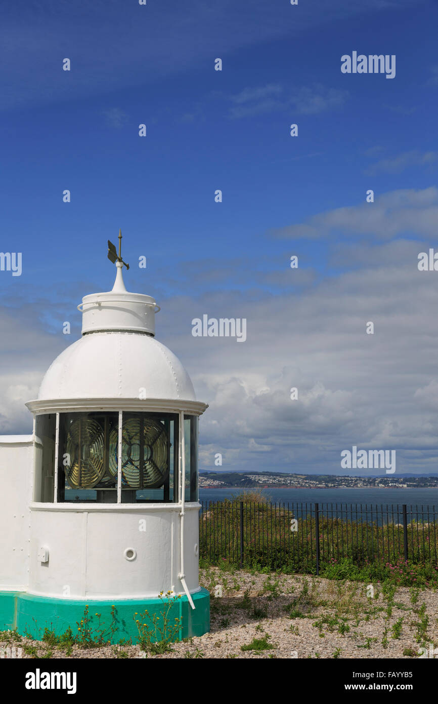 The diminutive Berry Head Lighthouse, operated by Trinity House, near ...