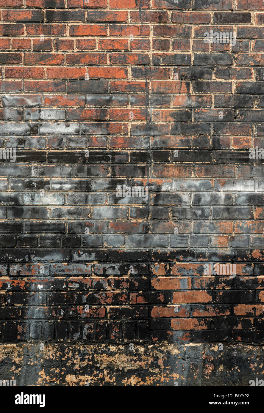 Old Stained And Painted Brick Wall Background Stock Photo - Alamy