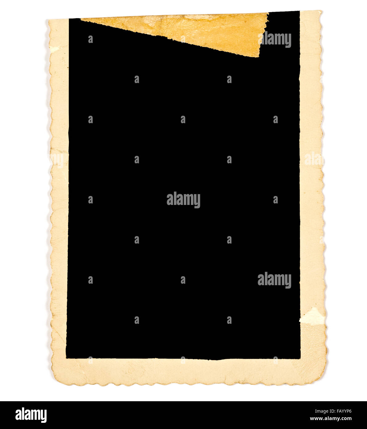 Old Worn Photo Border With Faded Tape Stock Photo - Alamy