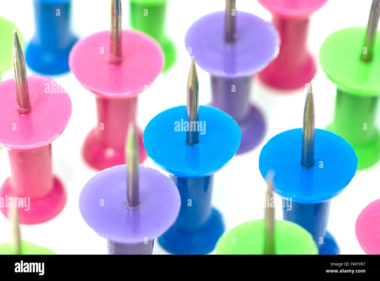 Pastel Push Pins Stock Photo - Alamy