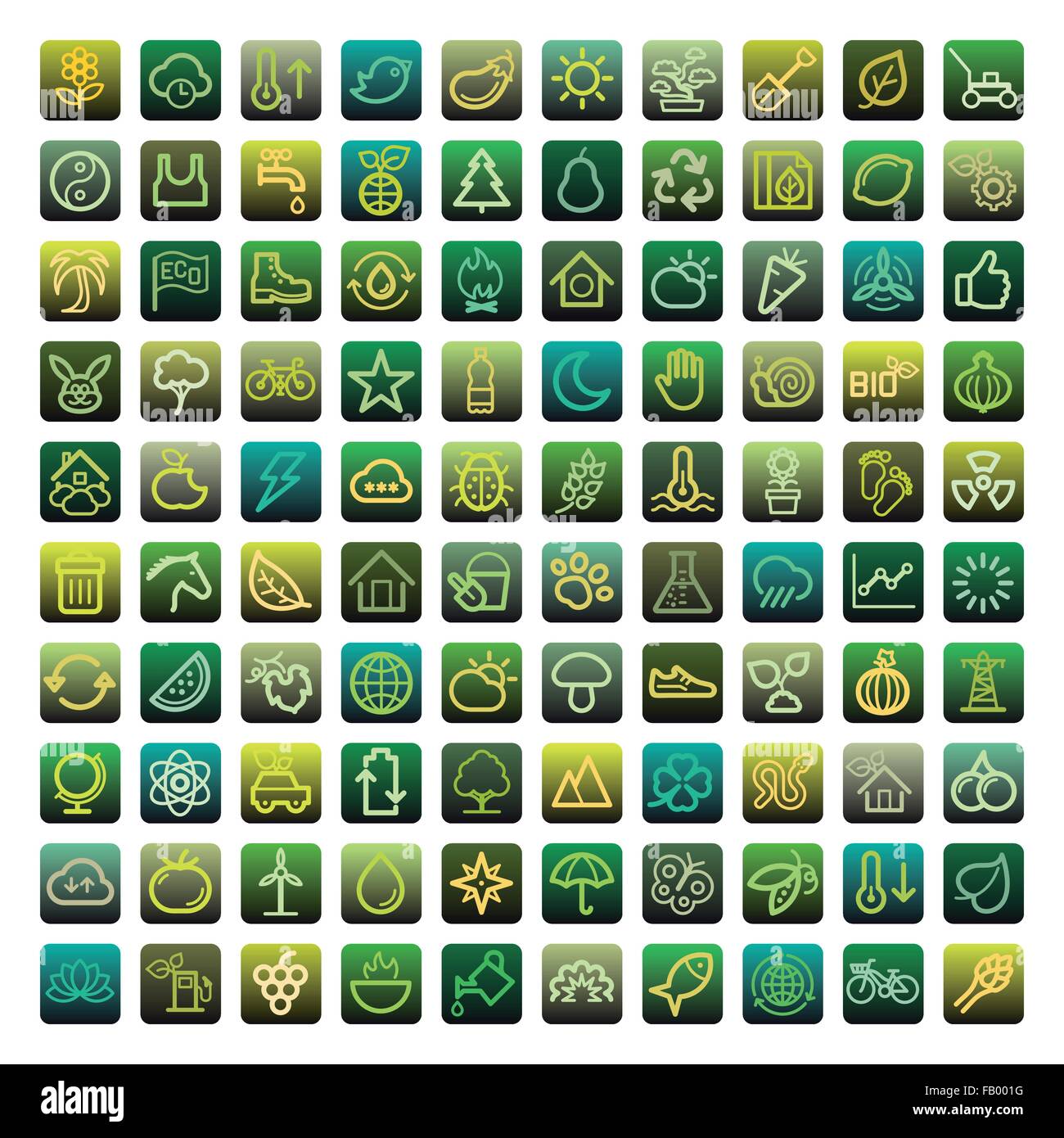 Set of ecology, nature and gardening signs Stock Vector Image & Art - Alamy