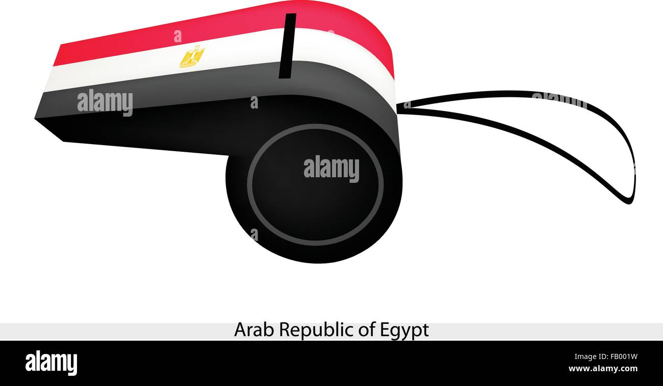 An Illustration of Red, White and Black Bands with The Eagle of Saladin ...