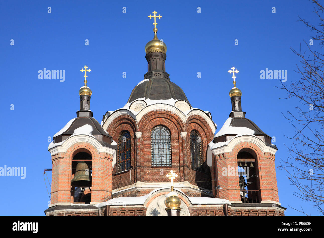 church in the winter daytime Stock Photo - Alamy