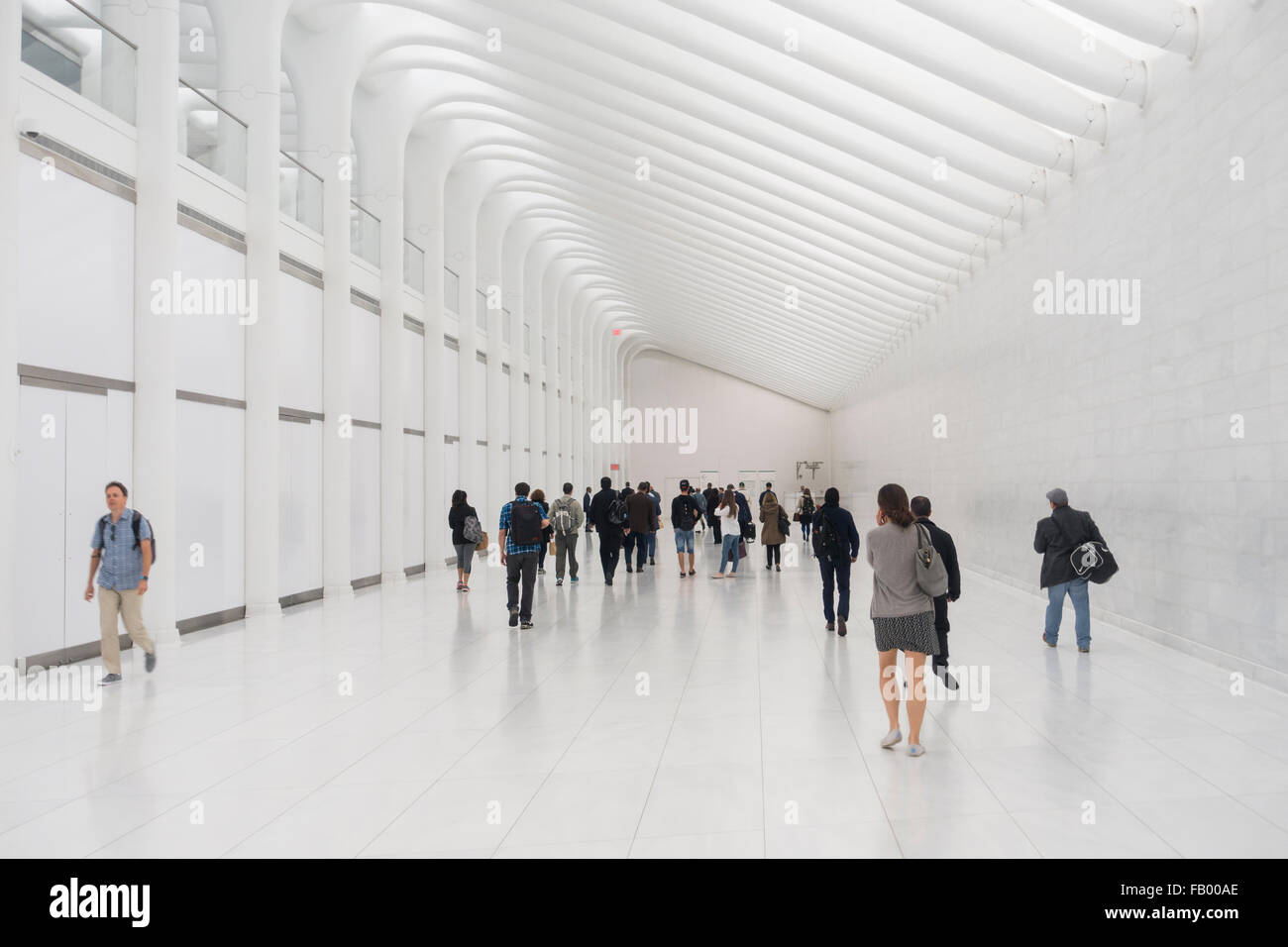 World Trade center transportation hub NYC subway Stock Photo - Alamy