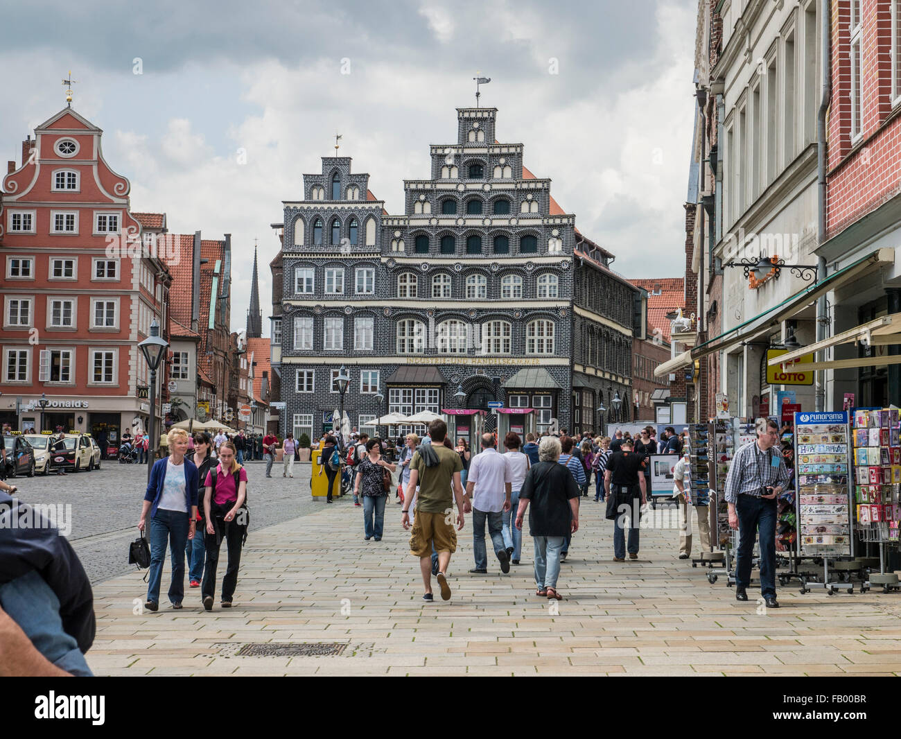 Pedestrian district Am Sande Lüneburg, Niedersachsen, Germany Stock ...