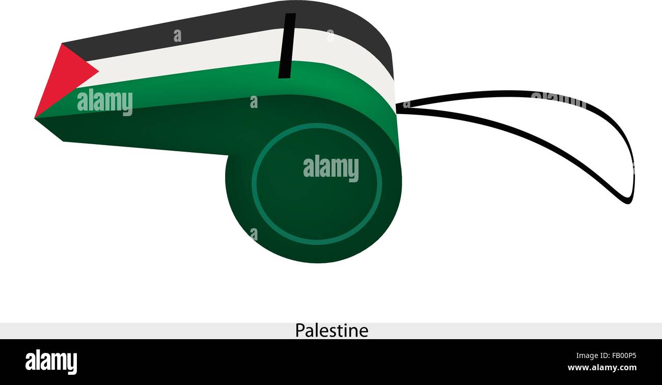 An Illustration of Horizontal Black, White and Green Band with A Red ...