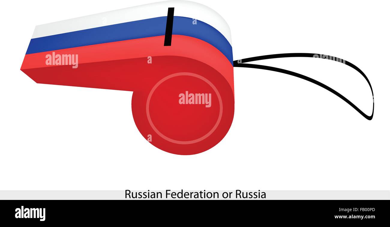 An Illustration of A Horizontal Tricolor of White, Blue and Red Bands ...