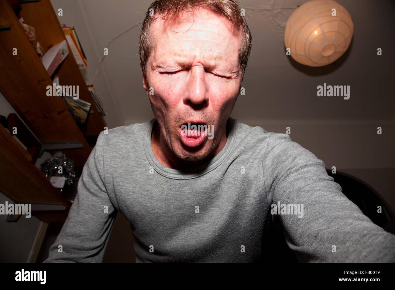 Asthmatic man suffering asthma hi-res stock photography and images - Alamy