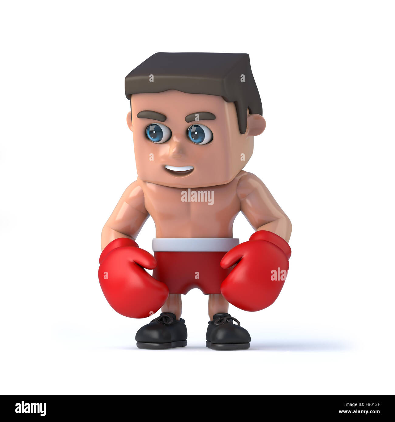 3d render of a boxer looking down Stock Photo - Alamy