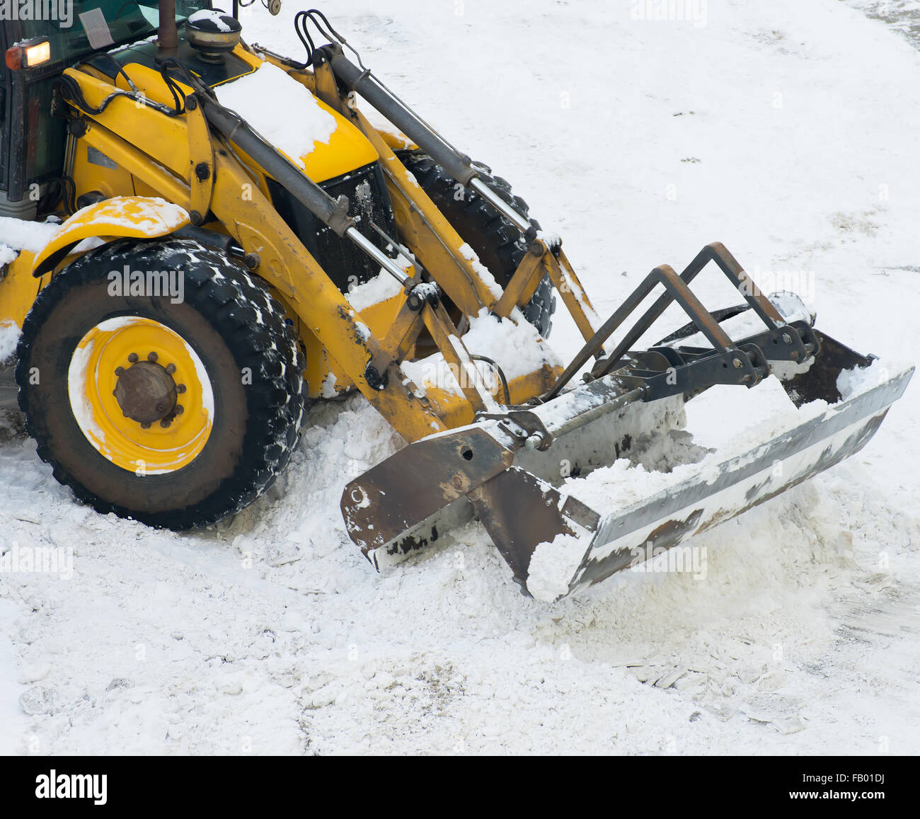 Snowplow in action shoveling hi-res stock photography and images - Alamy