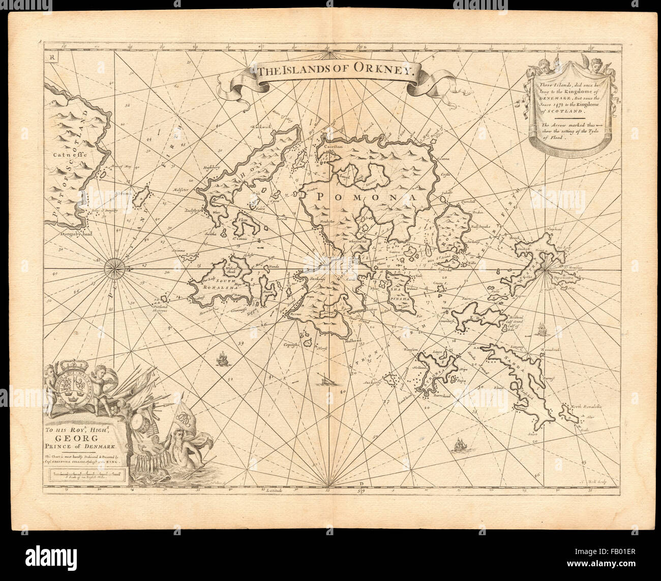 Map of hoy hi-res stock photography and images - Alamy