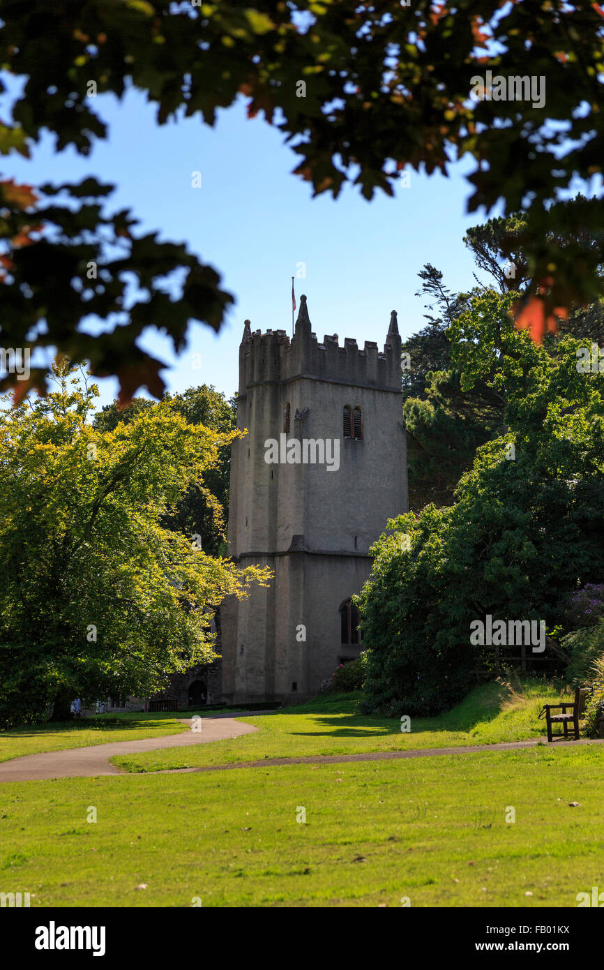The parish church of St. George & St. Mary, Cockington, an old ...